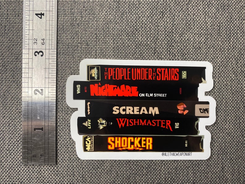 Horror Movie VHS Stack Vinyl Sticker Pack Horror Movie - Etsy UK