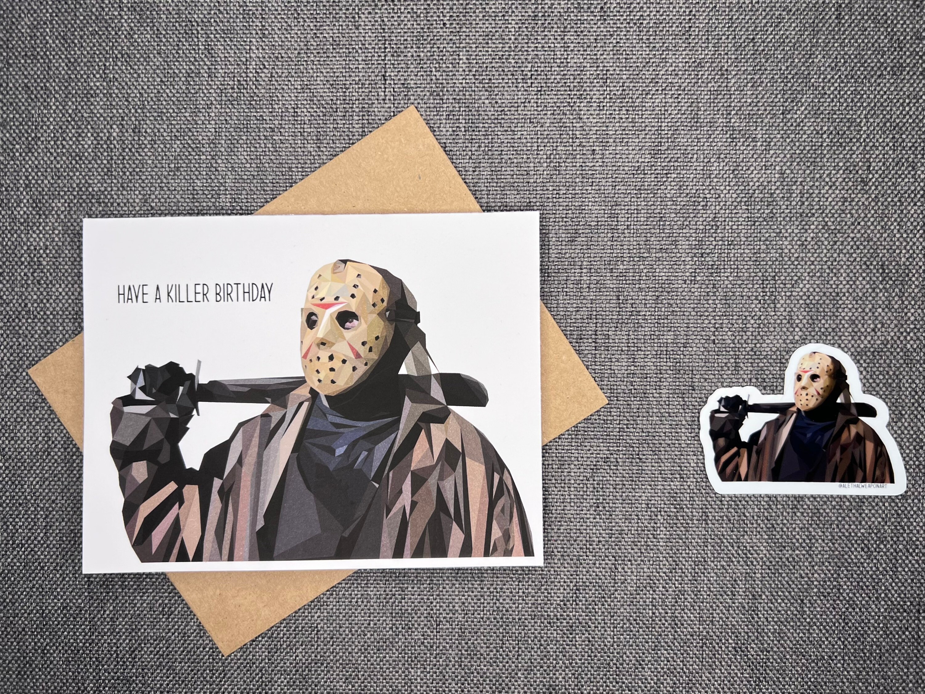 Jason Birthday Card “have a Killer Birthday” Horror Card | Friday the ...