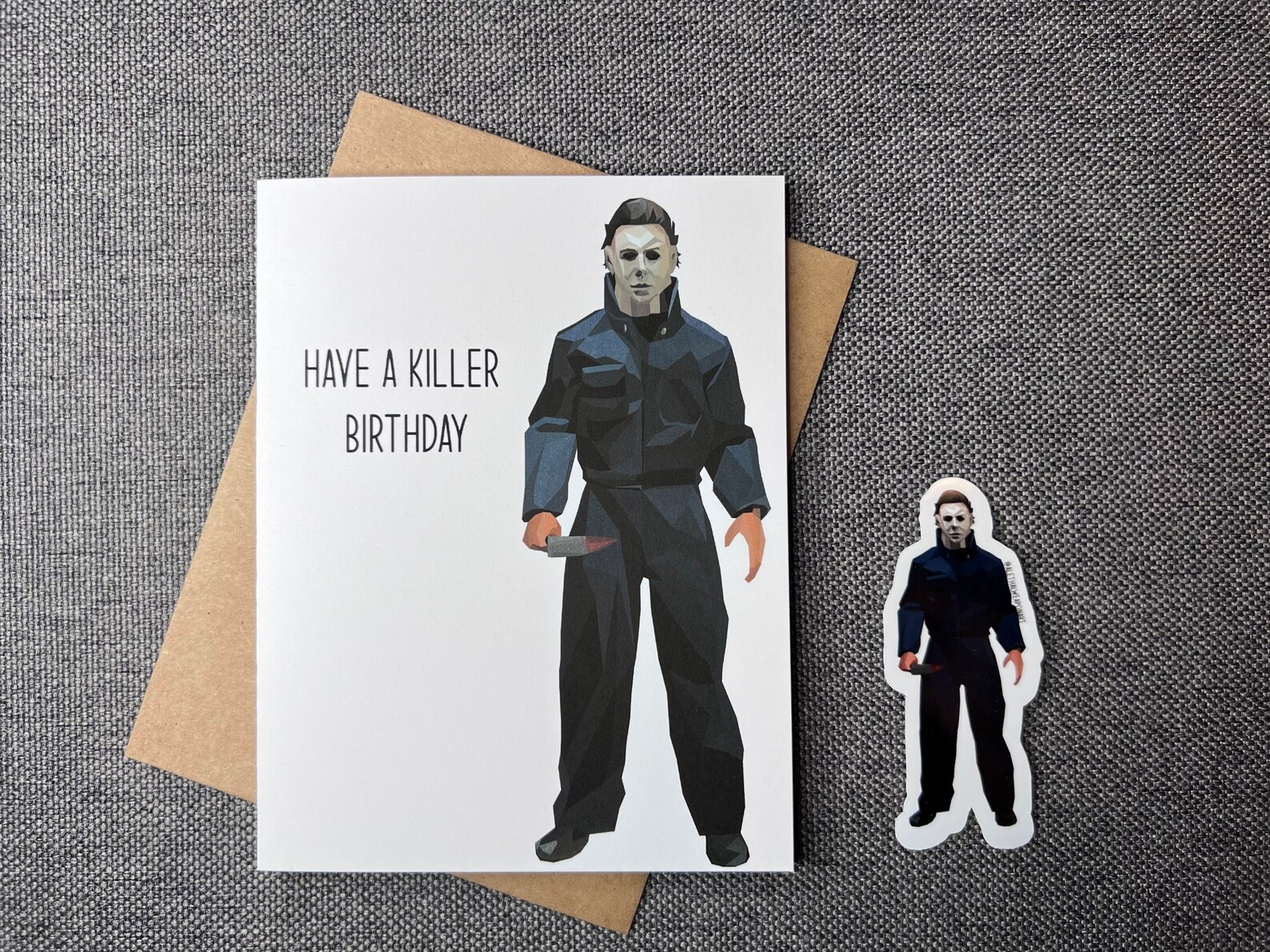Michael Myers Birthday Card have a Killer Birthday Funny - Etsy