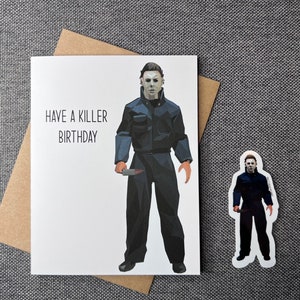Michael Myers Birthday Card have a Killer Birthday Funny Horror Lover ...
