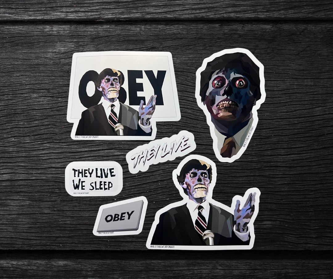 They Live Sticker Pack | They Live Stickers | Horror Movie Stickers ...
