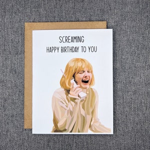 Scream Birthday Card "screaming Happy Birthday to You" Casey Becker ...