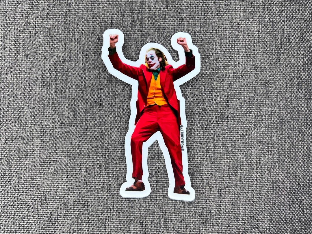 Joker Vinyl Sticker Movie Stickers - Etsy