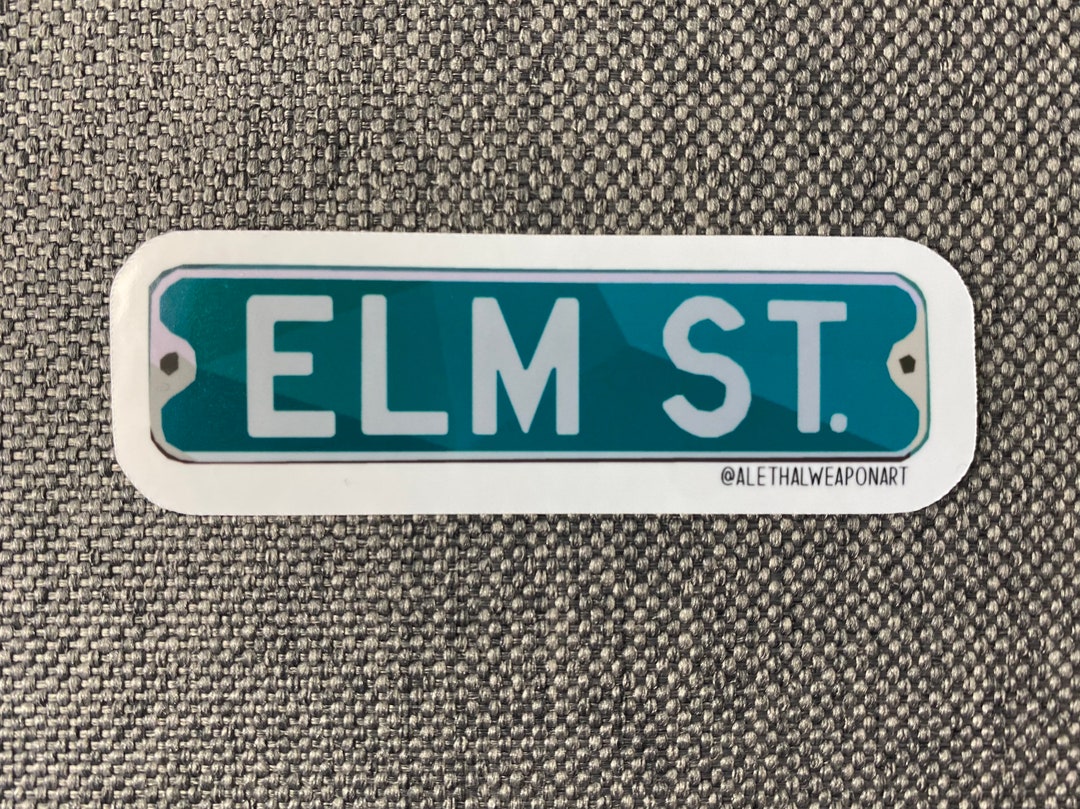 Elm Street Vinyl Sticker Horror Movie Stickers Horror - Etsy