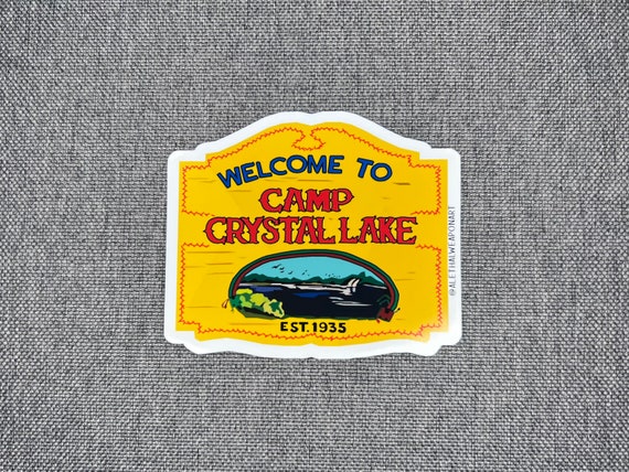 Camp Crystal Lake Sign Vinyl Sticker Friday the 13th Die Cut - Etsy
