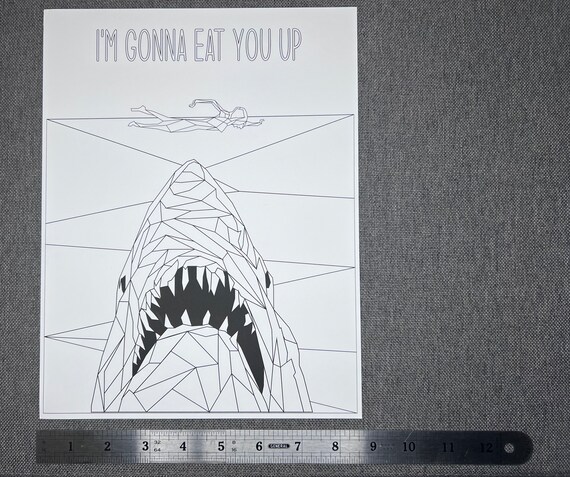Jaws Coloring Page