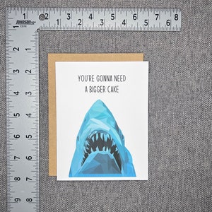 Jaws Birthday Card “you’re Gonna Need A Bigger Cake | Shark Birthday ...