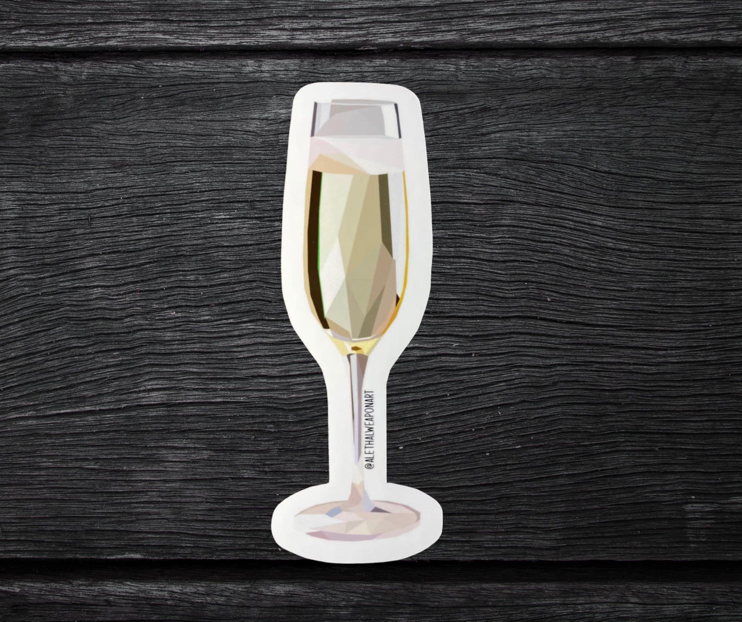 Champagne glass die store
