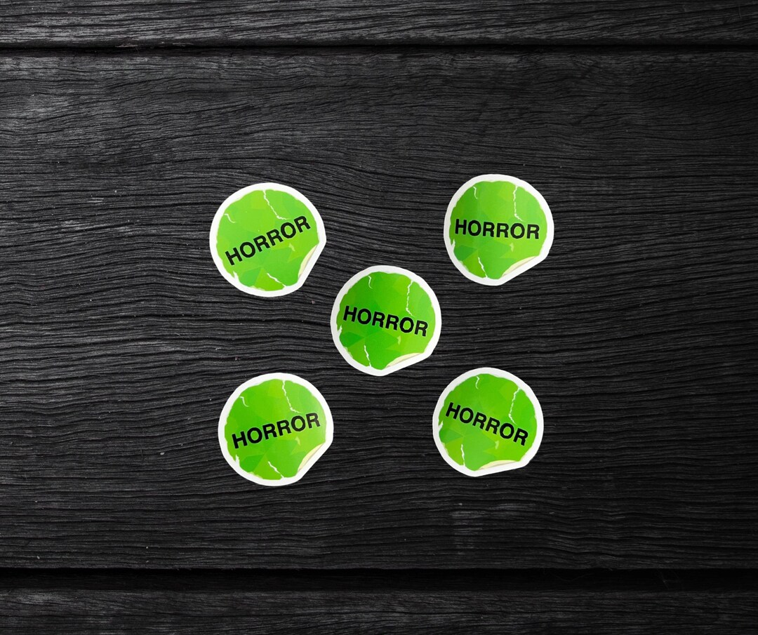 Green Horror Vinyl Sticker | Horror Stickers | Horror Movie Stickers ...