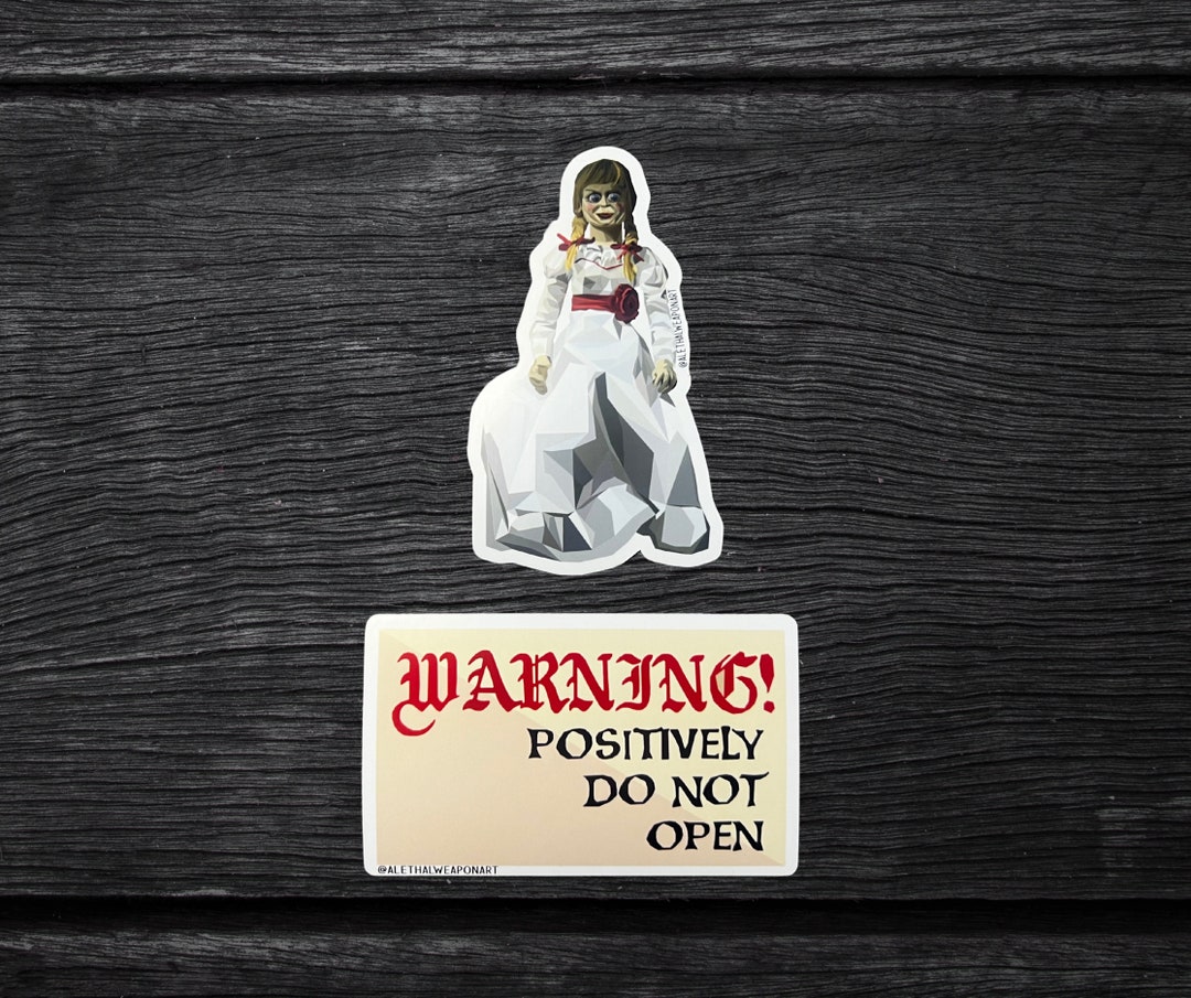 Annabelle Vinyl Stickers | Horror Movie Stickers | Doll Stickers - Etsy