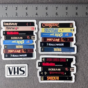 Horror Movie VHS Stack Vinyl Sticker Pack Horror Movie - Etsy Canada