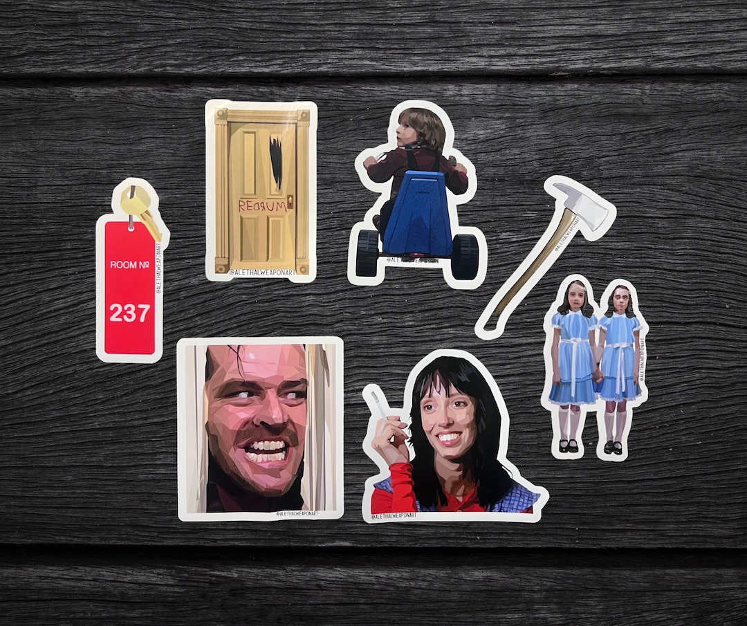 The Shining Vinyl Sticker Pack | Die Cut Horror Movies Stickers ...