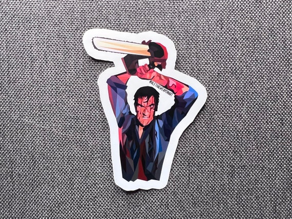 Ash Evil Dead Vinyl Sticker Horror Movie Stickers - Etsy