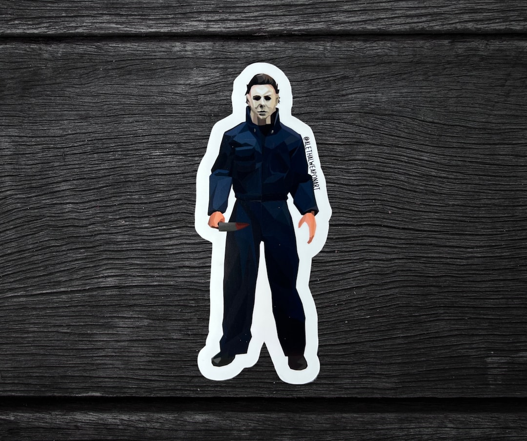 Michael Myers Vinyl Sticker | Horror Icon Die Cut Stickers | Horror ...