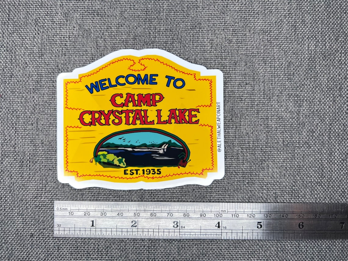 Camp Crystal Lake Sign Vinyl Sticker Friday the 13th Die Cut - Etsy