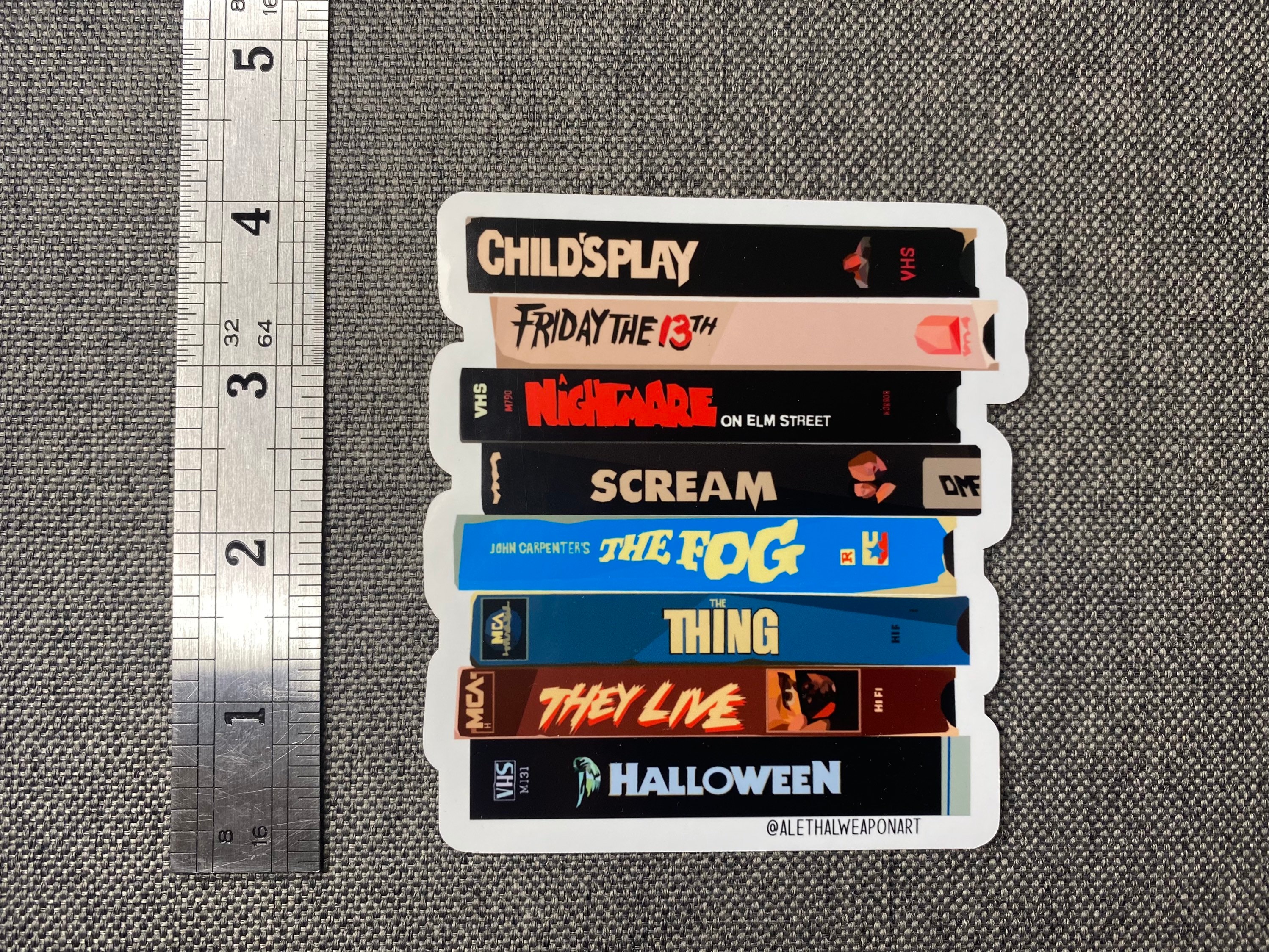 Horror Movie VHS Stack Vinyl Sticker Pack Horror Movie - Etsy