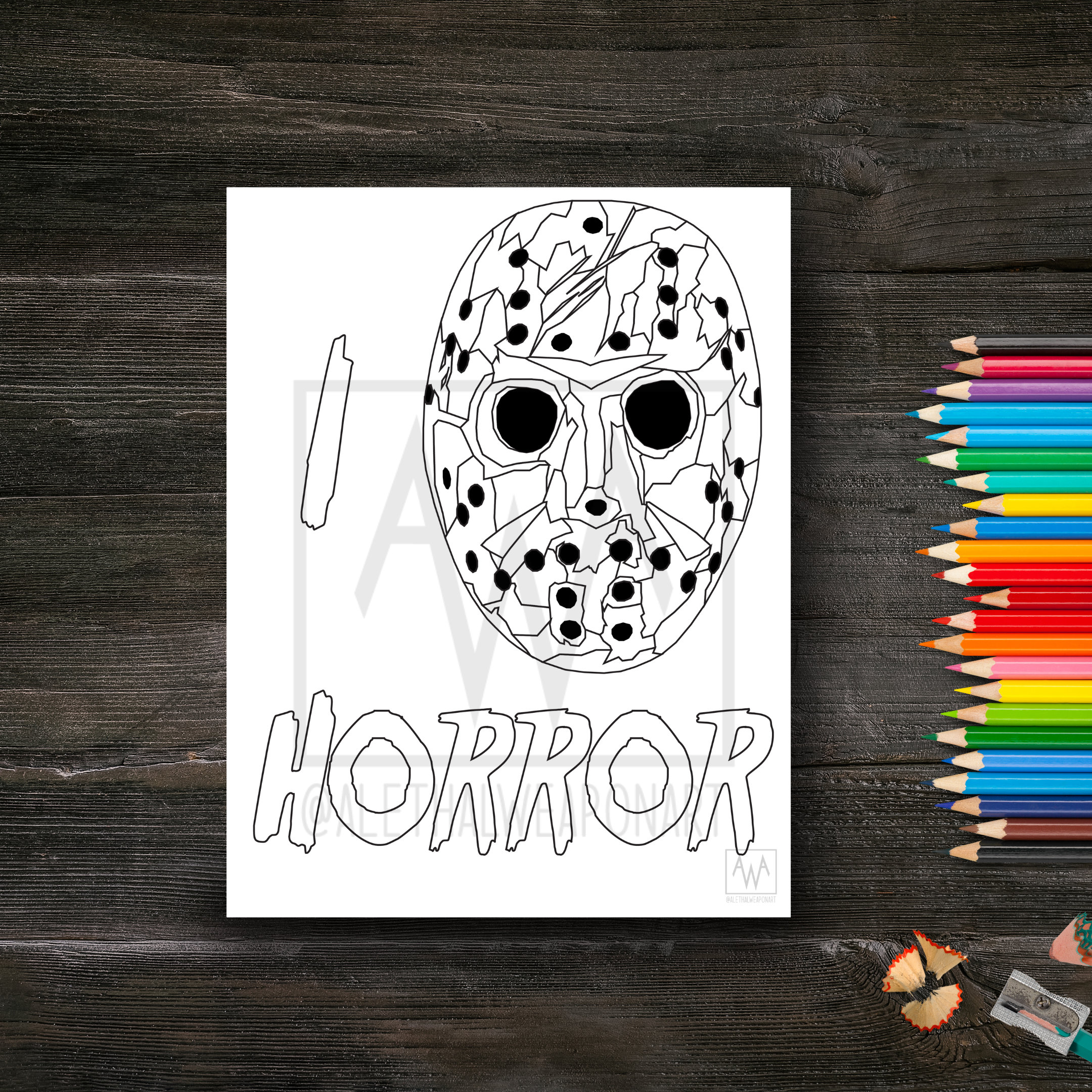 Friday The 13th Coloring Pages