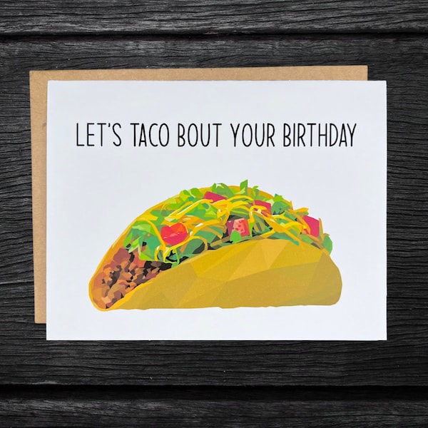 Taco Card - Etsy