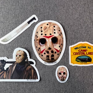 Jason Vinyl Sticker Pack | Horror Movie Stickers | Horror Movie Gifts ...