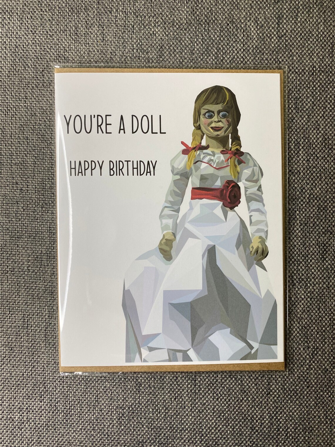 Annabelle Birthday Card You're a Doll Happy - Etsy UK