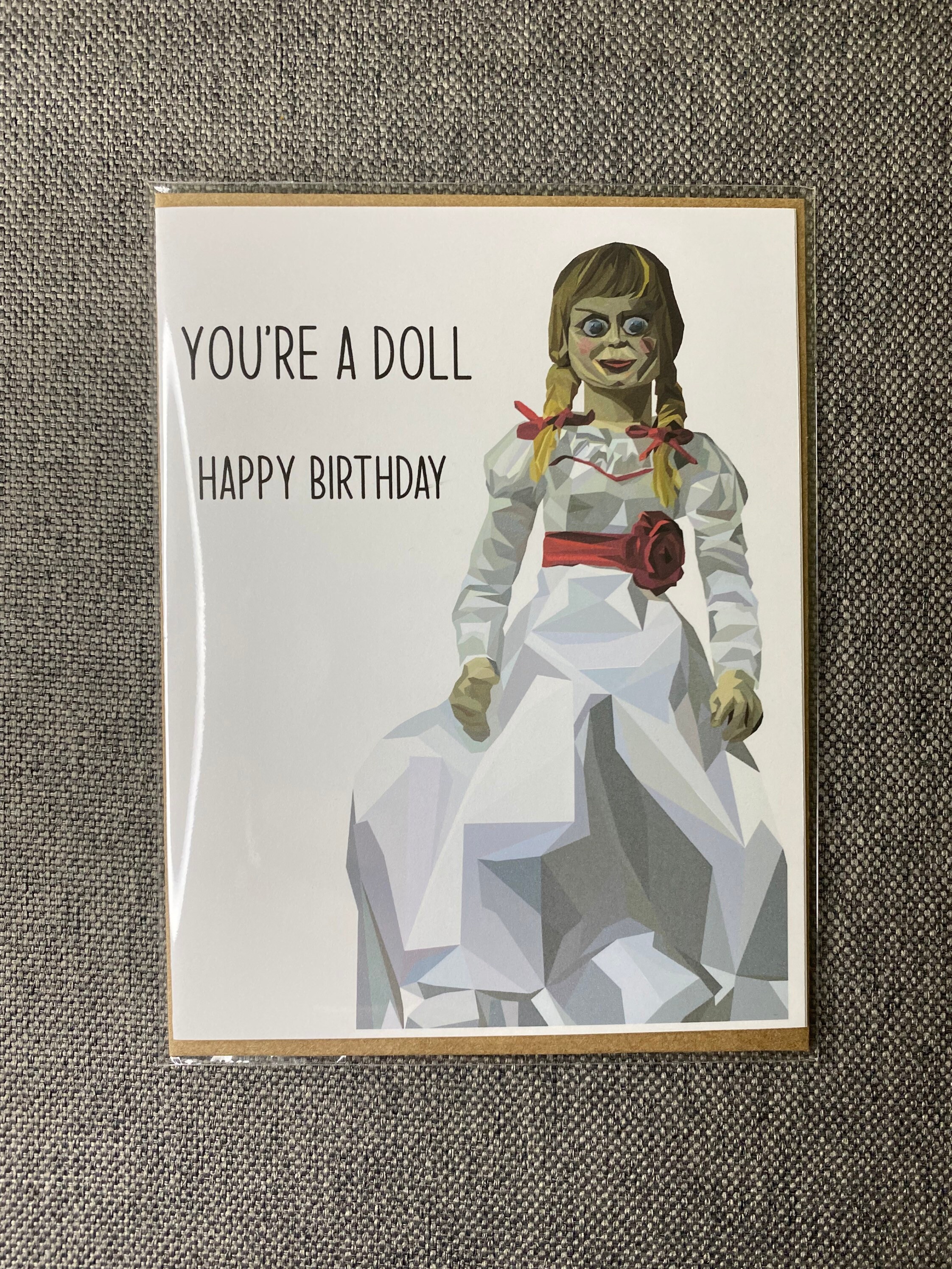 Annabelle Birthday Card You're a Doll Happy - Etsy UK
