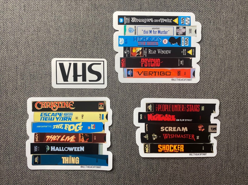 Horror Movie Directors VHS Stack Vinyl Sticker Pack - Etsy