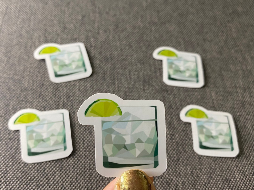 Mini Gin and Tonic Vinyl Sticker Pack | Cocktail Stickers | Mini Party ...