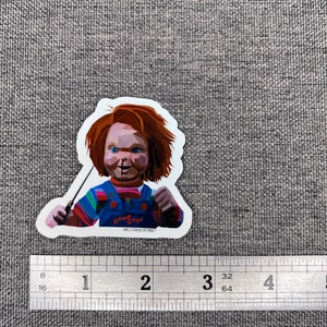 Chucky Vinyl Sticker | Horror Movie Stickers | Chucky Doll Sticker - Etsy
