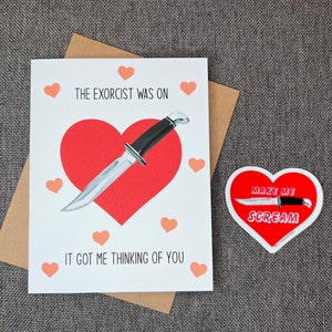 Scream Love Valentine Card | Horror Movie Anniversary Card ...