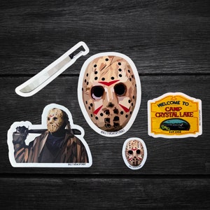 Jason Vinyl Sticker Pack | Horror Movie Stickers | Horror Movie Gifts ...