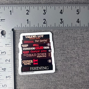 Horror Book Stack Vinyl Sticker | Horror Book Stickers | Stephen King ...