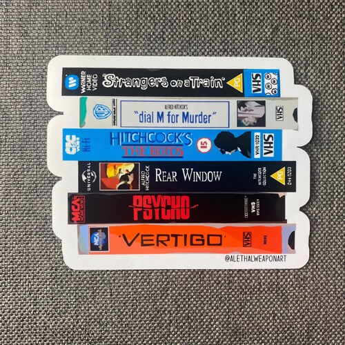 Horror VHS Stack Vinyl Sticker Horror Movie Stickers - Etsy