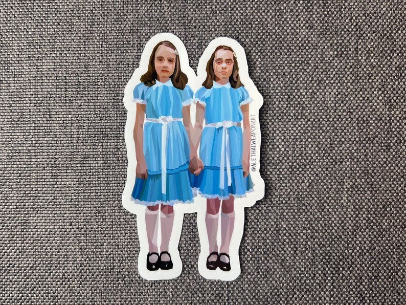 The Shining Twins Vinyl Sticker Horror Movie Stickers the - Etsy