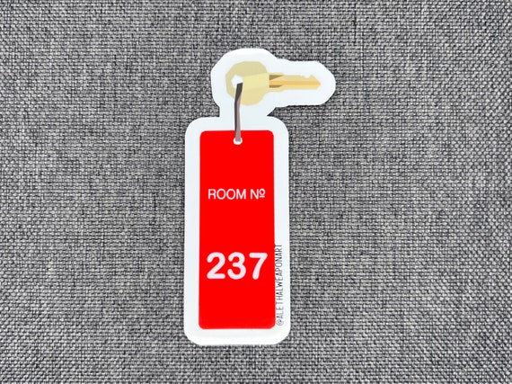 Room 237 Key Vinyl Sticker Horror Movie Stickers the - Etsy