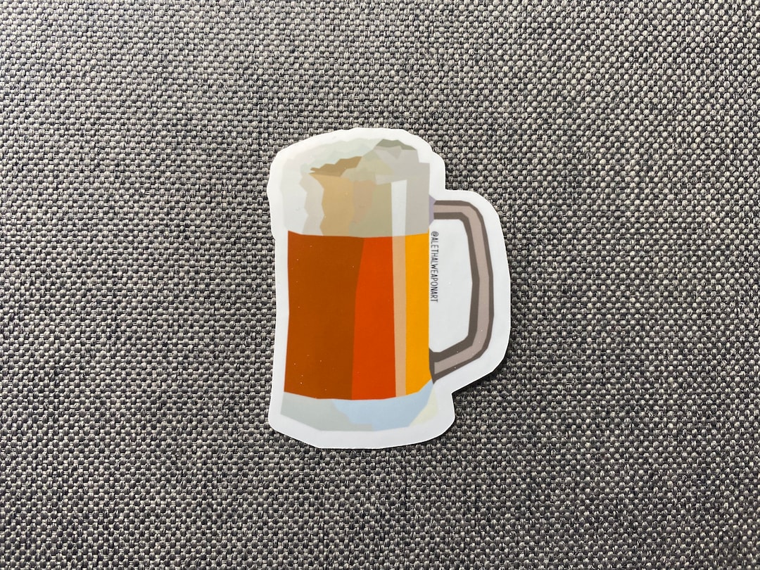 Beer Vinyl Stickers | Butter Beer Sticker | Drink Stickers - Etsy