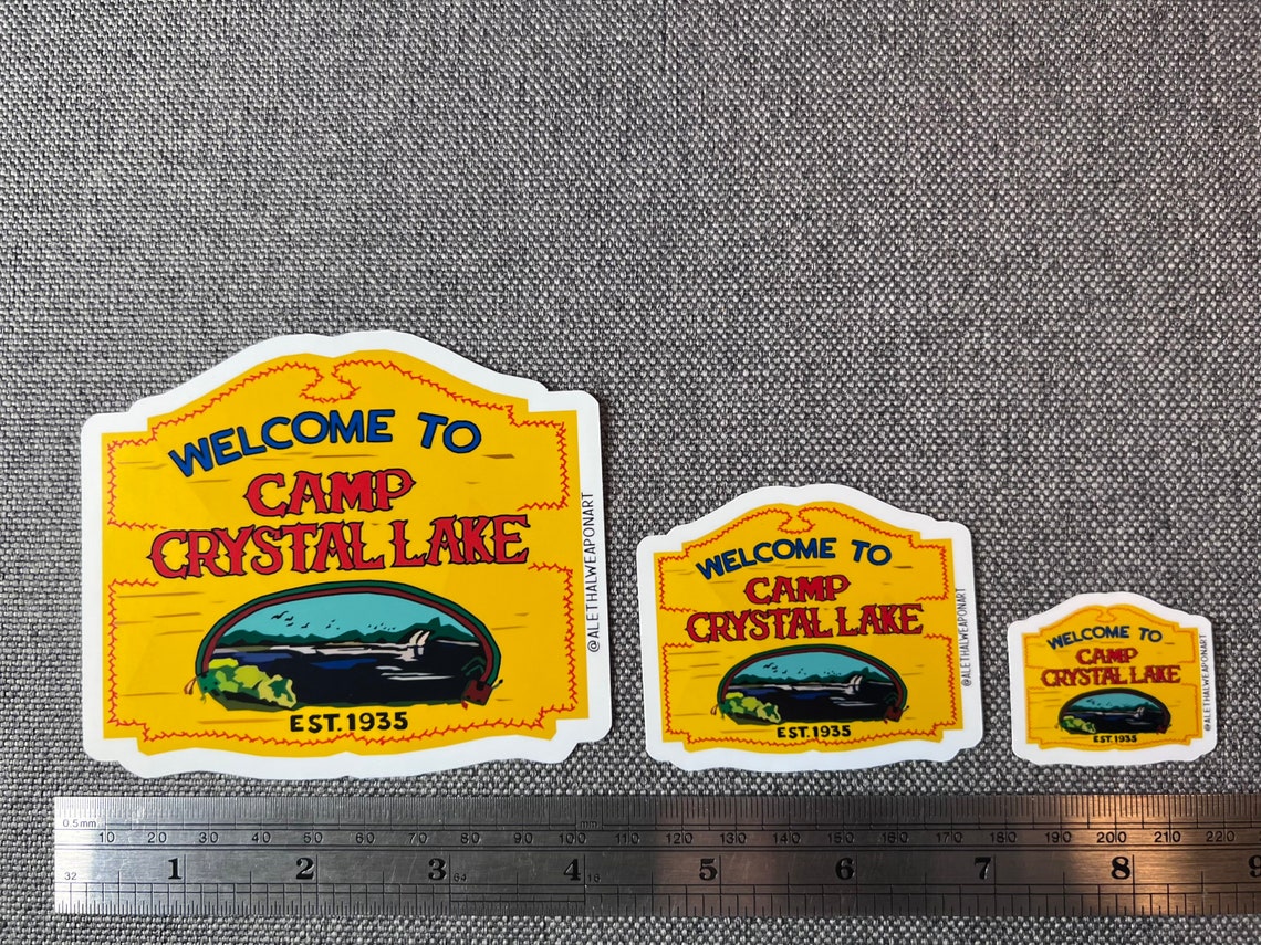 Camp Crystal Lake Sign Vinyl Sticker Friday the 13th Die Cut - Etsy