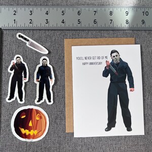 Michael Myers Anniversary Card Halloween Anniversary Card Horror Movie ...