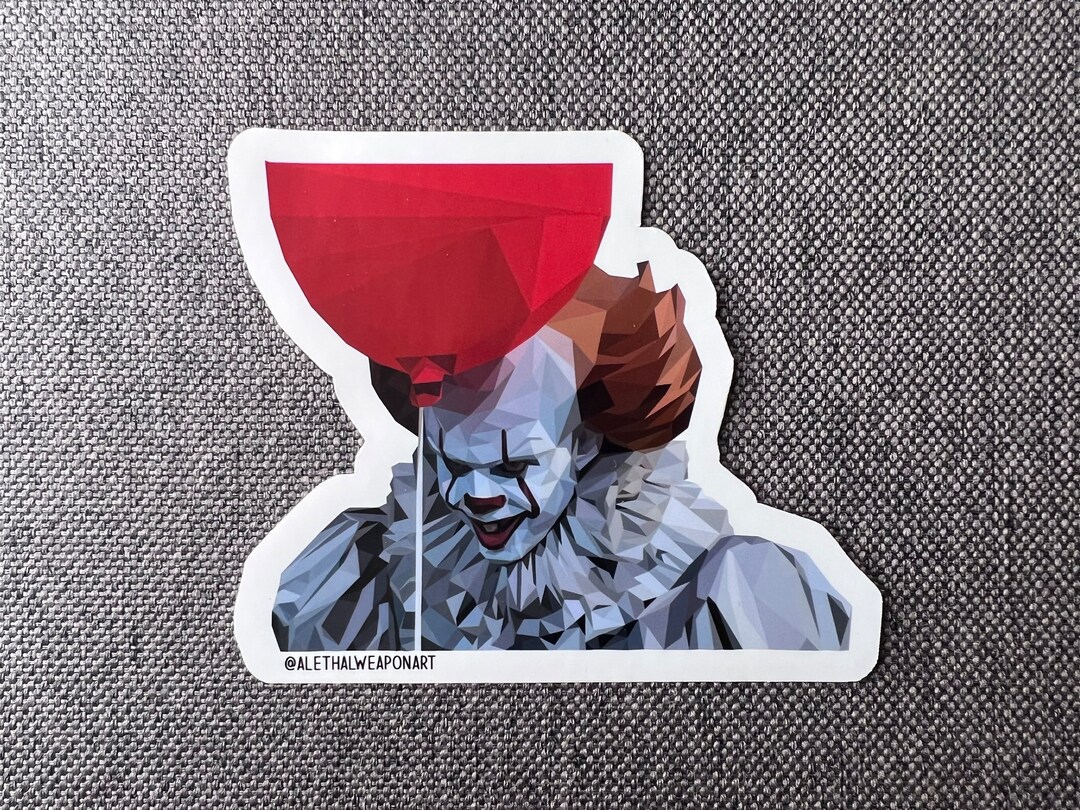 Pennywise It Vinyl Sticker | Clown Vinyl Sticker | Movie Vinyl Sticker ...