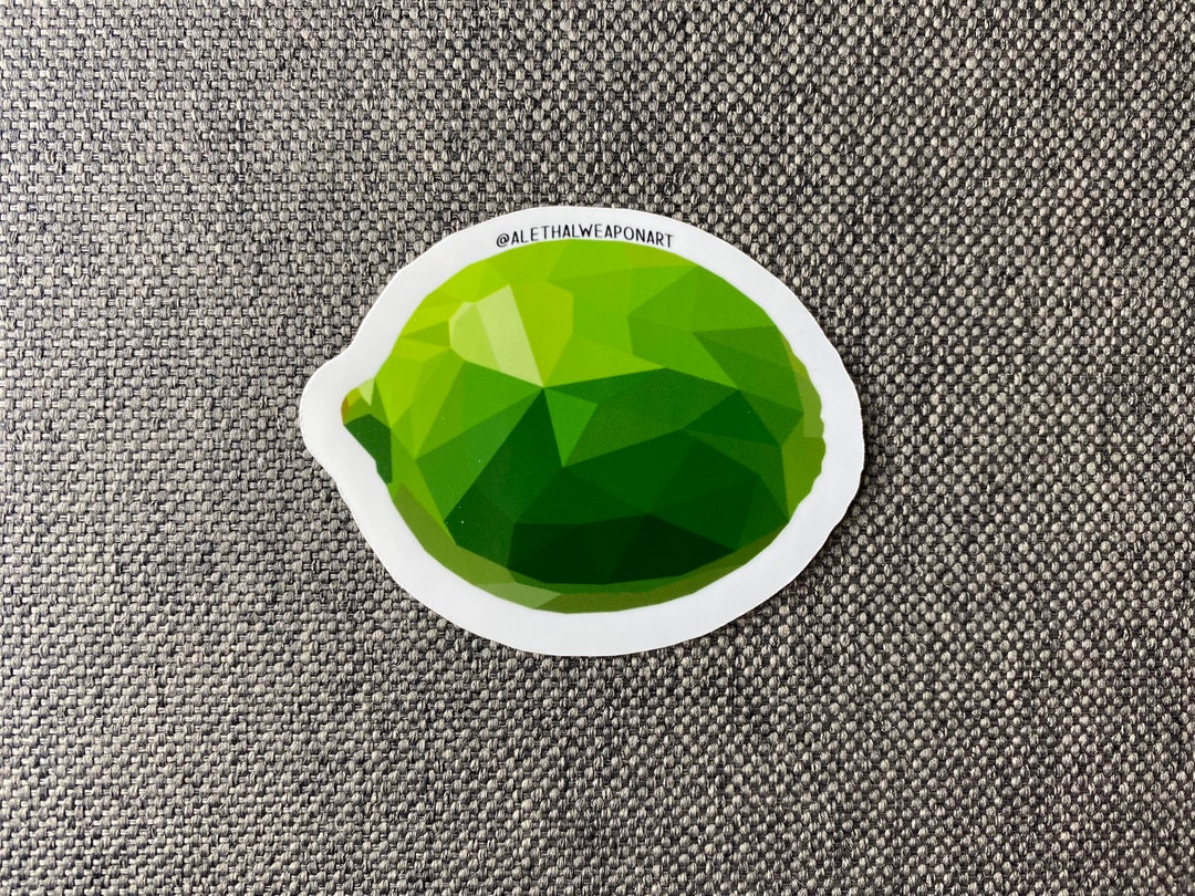Lime Die Cut Vinyl Sticker Lime Stickers - Etsy