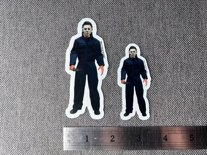 Michael Myers Vinyl Sticker Horror Icon Die Cut Stickers | Etsy