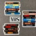 Horror Movie VHS Stack Vinyl Sticker Pack Horror Movie - Etsy Canada