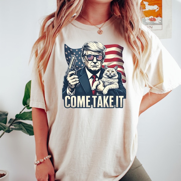 Trump With Cats Shirt - Etsy