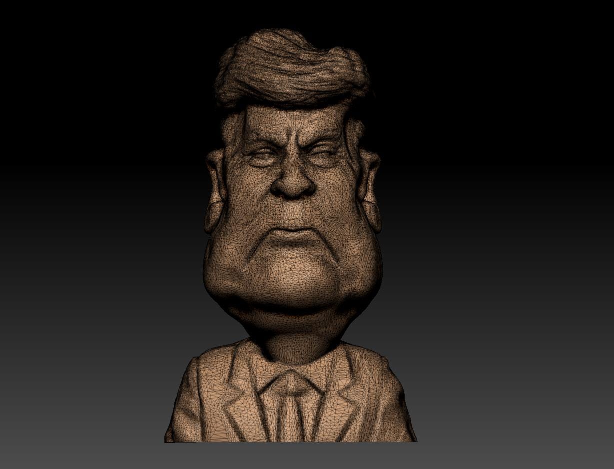 Donald Trump Bandaged Ear Sculpt MAGA - Etsy