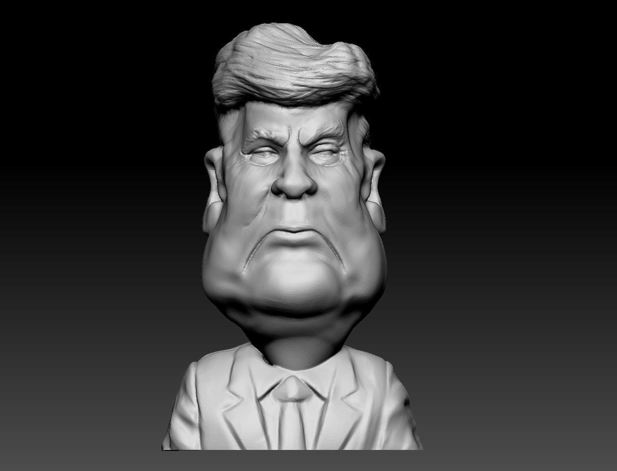 Donald Trump Bandaged Ear Sculpt MAGA - Etsy