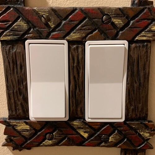 Tiki Tropical Toggle Switch Plate Covers | Etsy