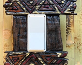 Tiki Tropical Toggle Switch Plate Covers - Etsy