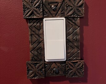 Tiki Tropical Toggle Switch Plate Covers - Etsy