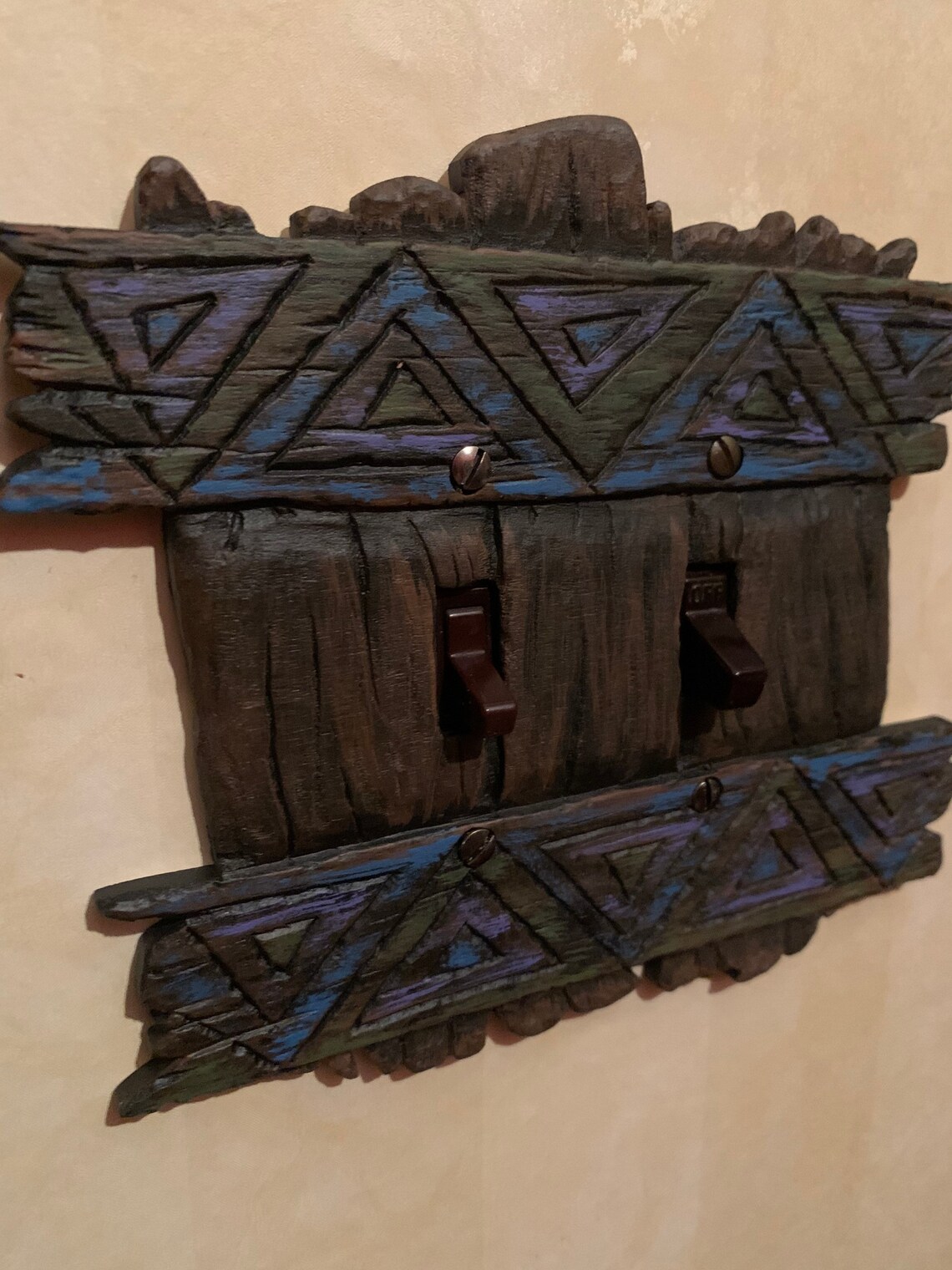 Tiki Tropical Toggle Switch Plate Covers - Etsy