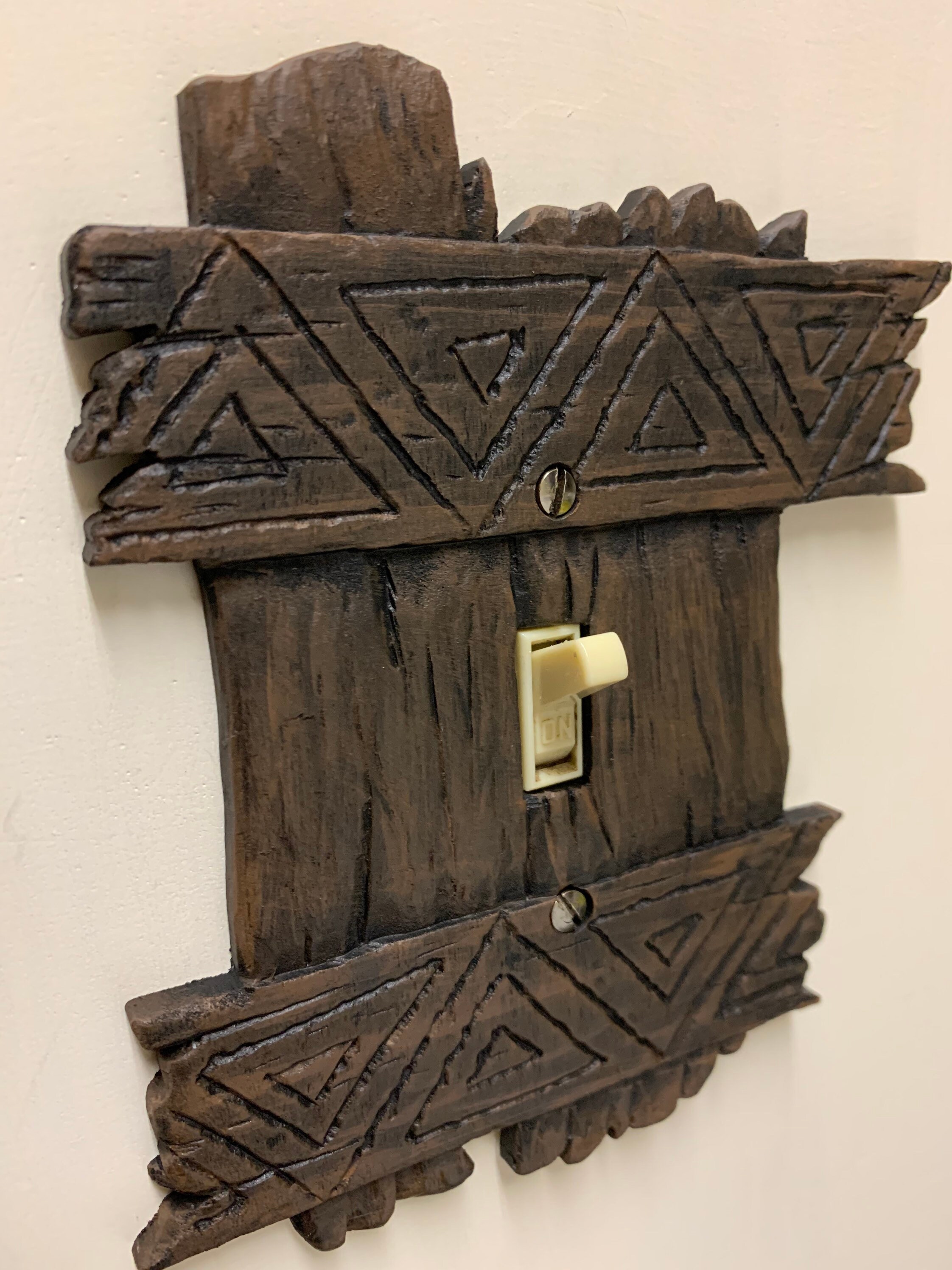 Tiki Tropical Toggle Switch Plate Covers - Etsy