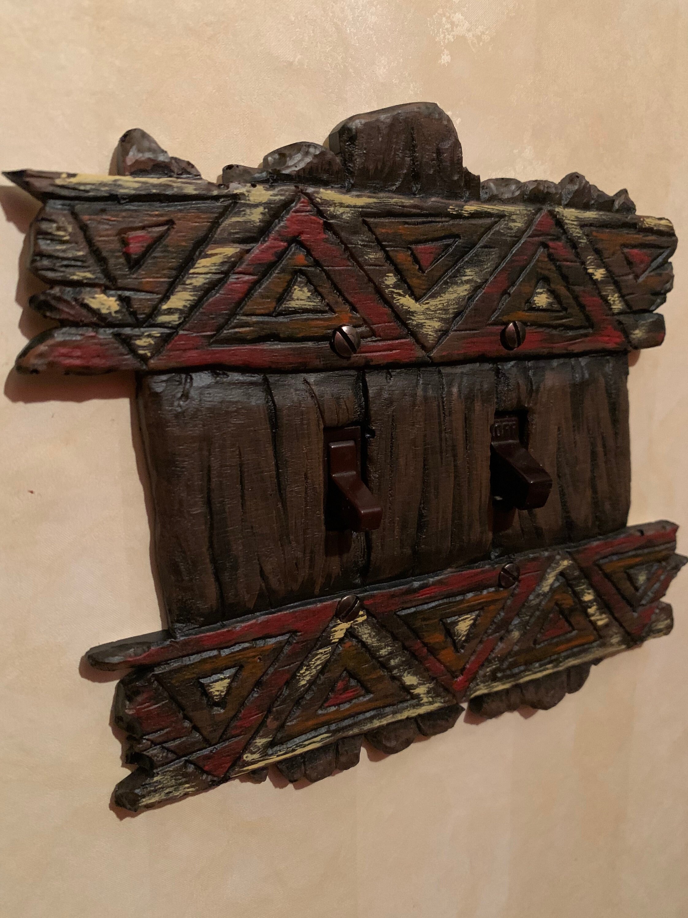 Tiki Tropical Toggle Switch Plate Covers - Etsy